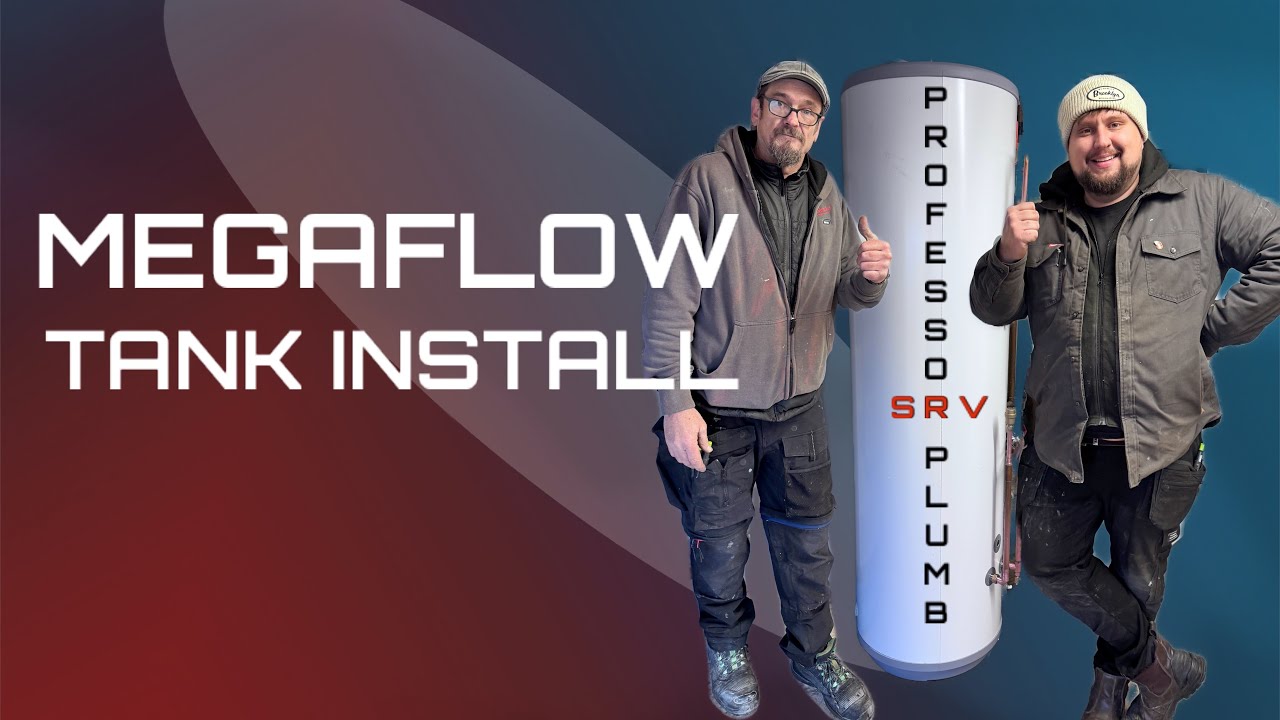 MEGAFLOW hot water cylinder install with @professorplumb - YouTube