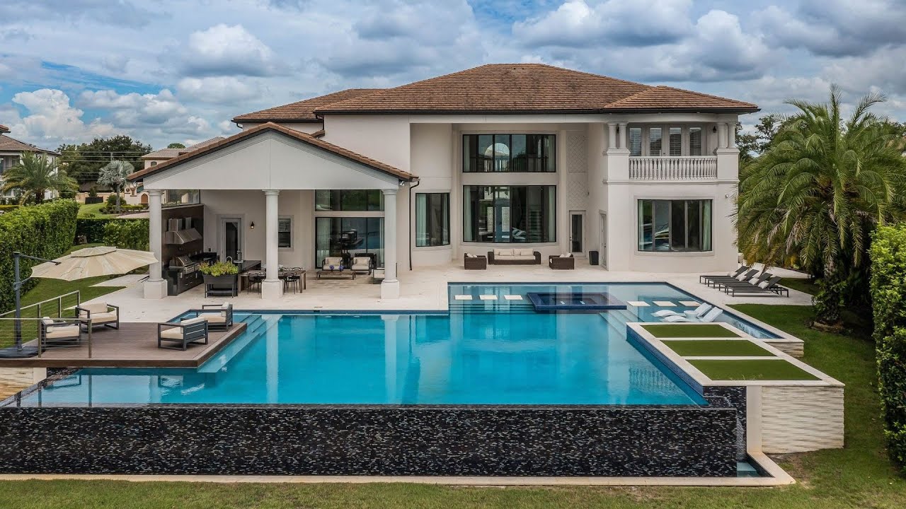 $3,790,000! Tastefully professional decorated home with resort style backyard in Windermere, FL ...