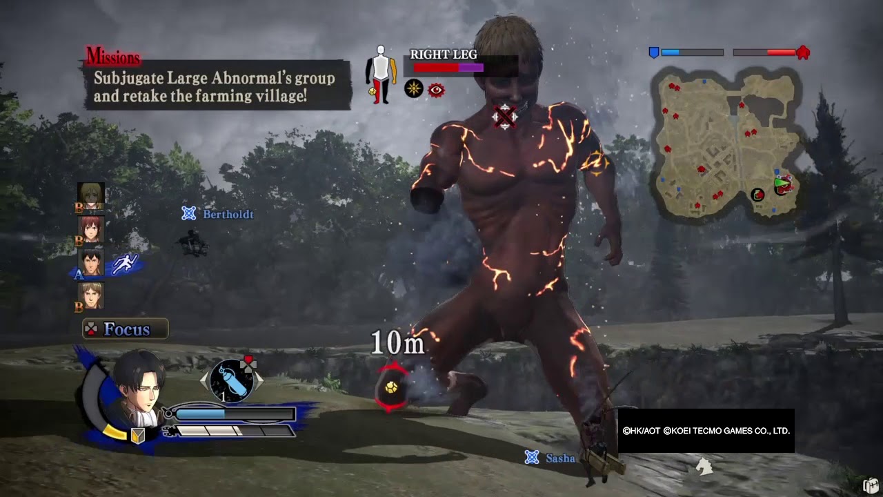 Attack on Titan - PS4 - gameplay - YouTube