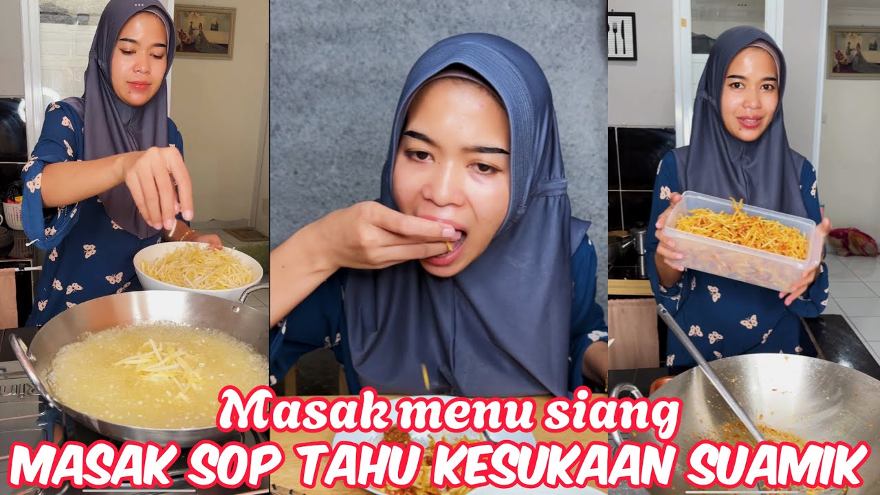 Masak kentang mustofa dan sop tahu - YouTube