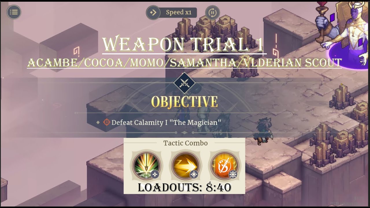 Sword of Convallaria LVL 70 Weapon Trial 1 (Acambe/Cocoa/Momo/Samantha ...