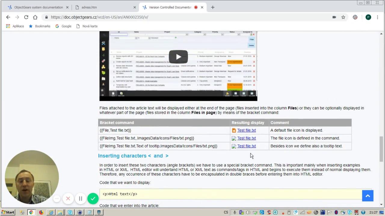 Version Controlled Documentation In Objectgears System Youtube