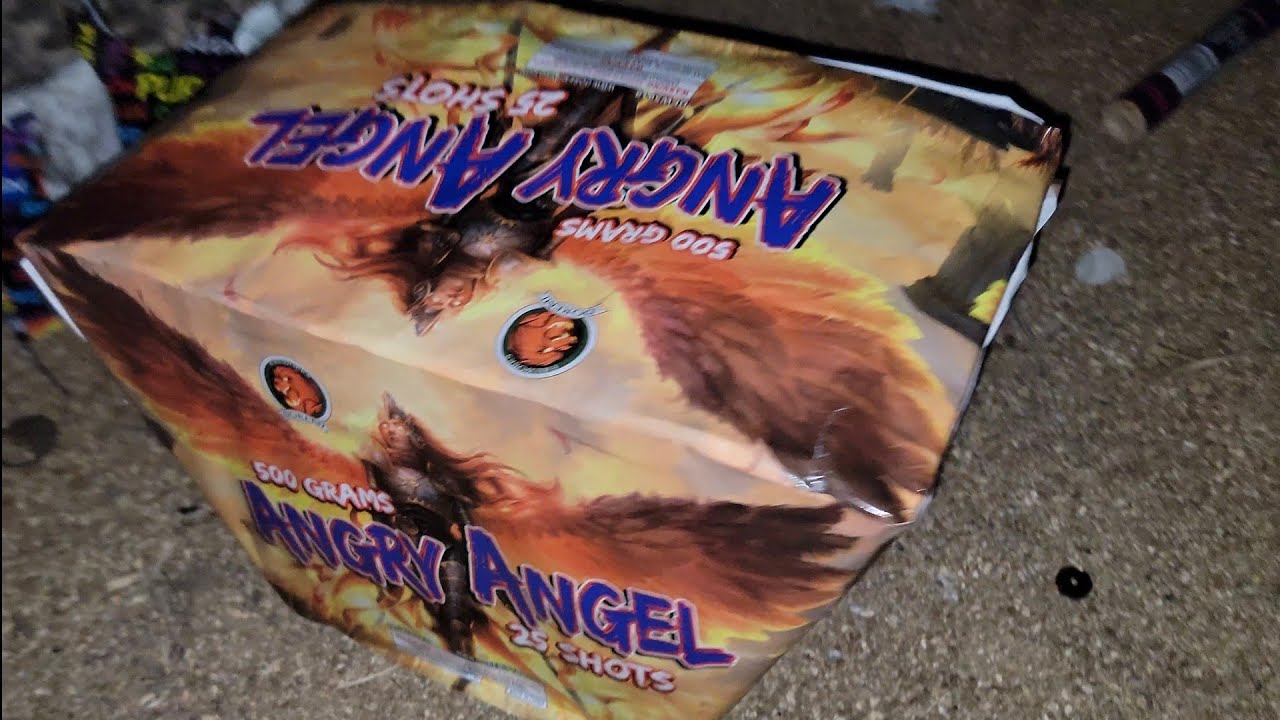 Angry Angel 500g cake 25 shot by DOREMI Fireworks - YouTube