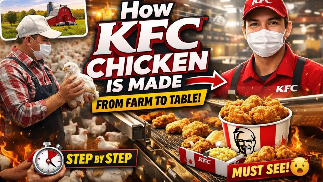 How KFC Chicken Is Made Step by Step 🍗 | Inside KFC Factory Process ...