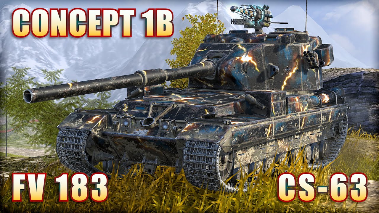 FV215B 183 CONCEPT 1B CS-63 | World of Tanks Blitz Replays - YouTube