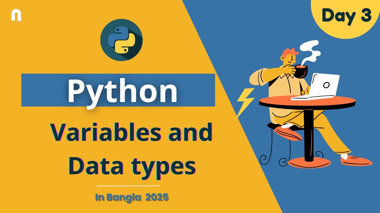Python Variables and Data types | Python Bangla Tutorial 2025 - YouTube