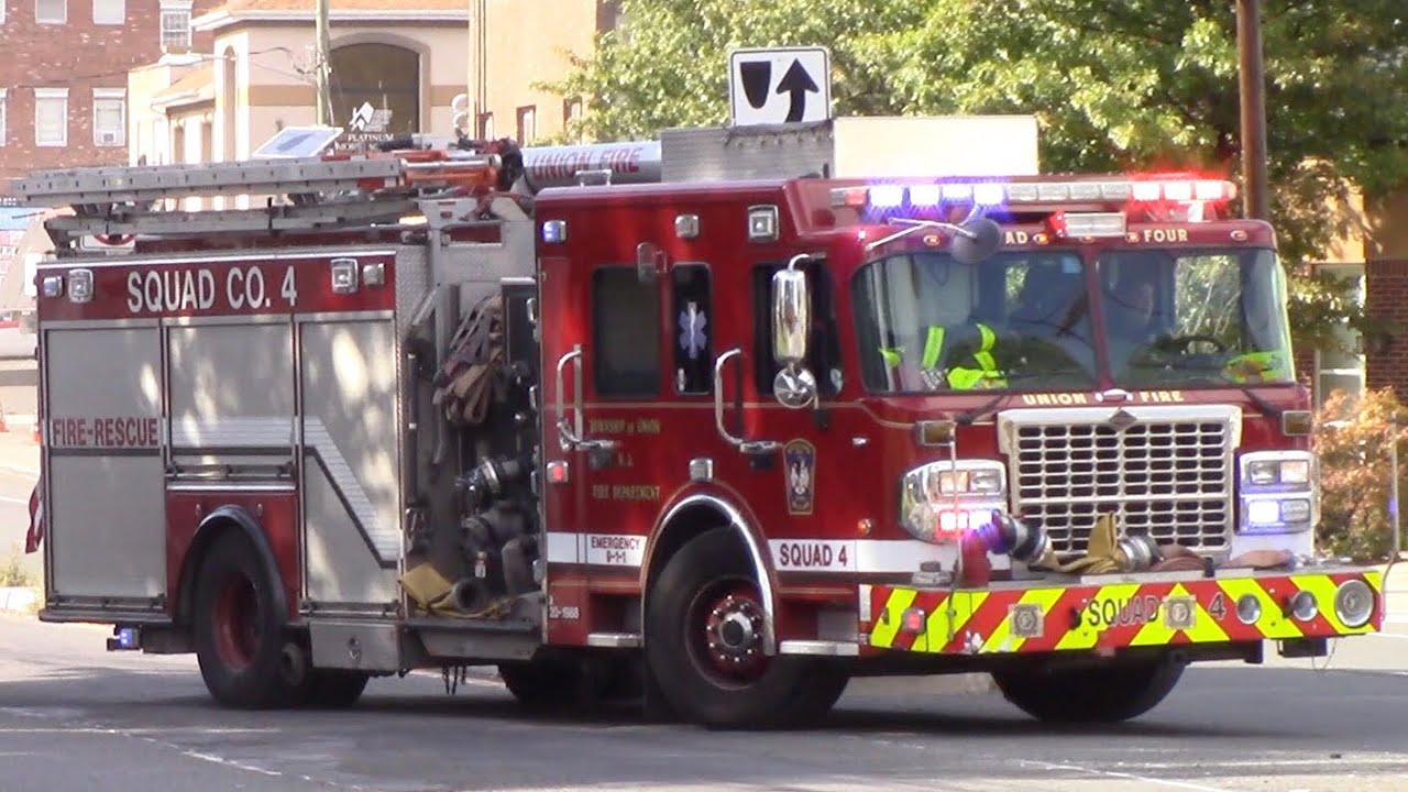 Union Fire Department Squad 4 Responding 10-12-19 - YouTube
