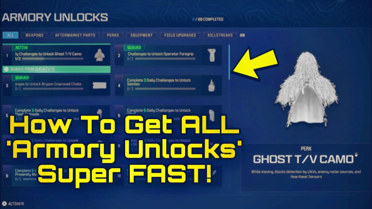 How To Get ALL "ARMORY UNLOCKS" FAST In MW3 (Fastest Method!) - FARM ...