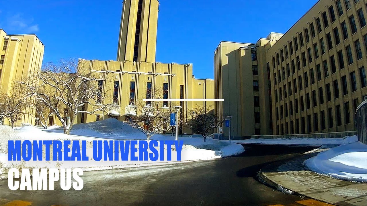 Drive through Montreal University or Universite de Montreal - YouTube