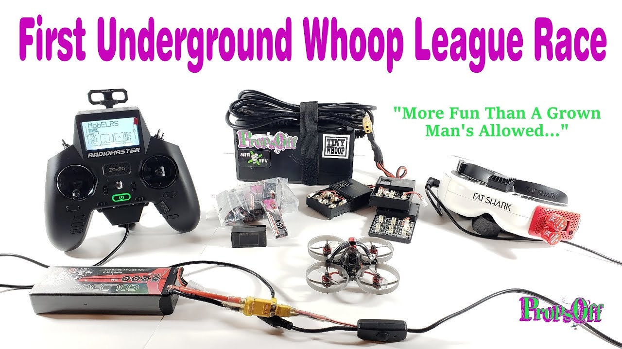 First Ever Underground Whoop League Race | 75mm Whoop Race Information ...