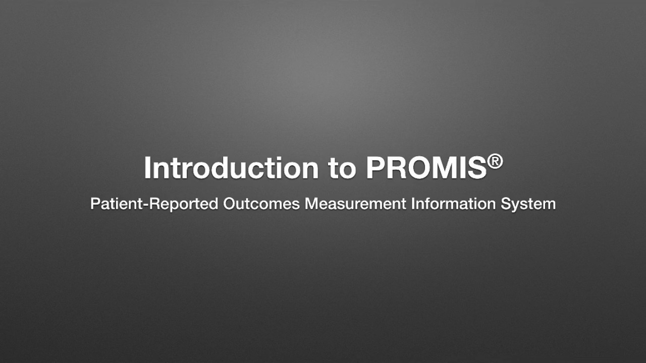 PROMIS Introduction - YouTube