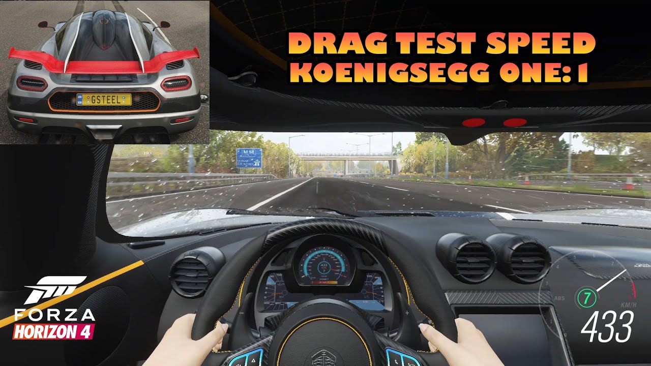 Drag Test Speed Koenigsegg One:1 - YouTube