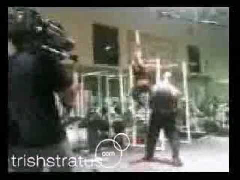 Candid video: First look at Trish's fight scene - YouTube