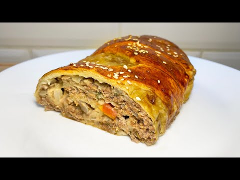 Bütün hafta bu ruloyu pişirdim ve herkes daha fazlasını istiyor! Lezzetli kıyma rulo!