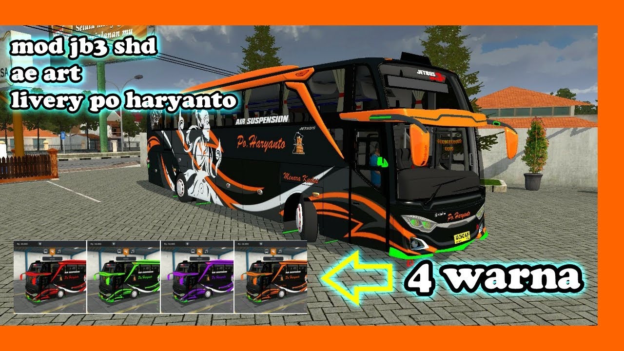 livery po haryanto jb3 shd mod ae art - YouTube
