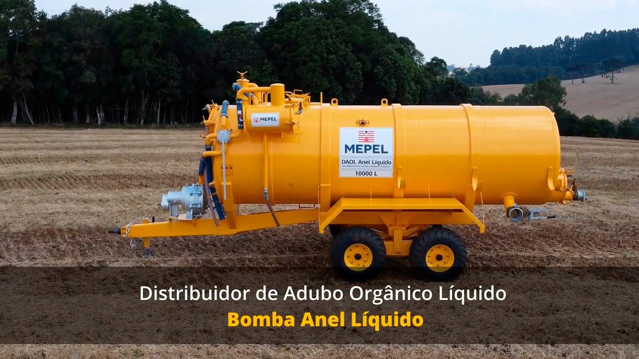 Apresentação do Distribuidor de adubo orgânico líquido MEPEL com Bomba ...