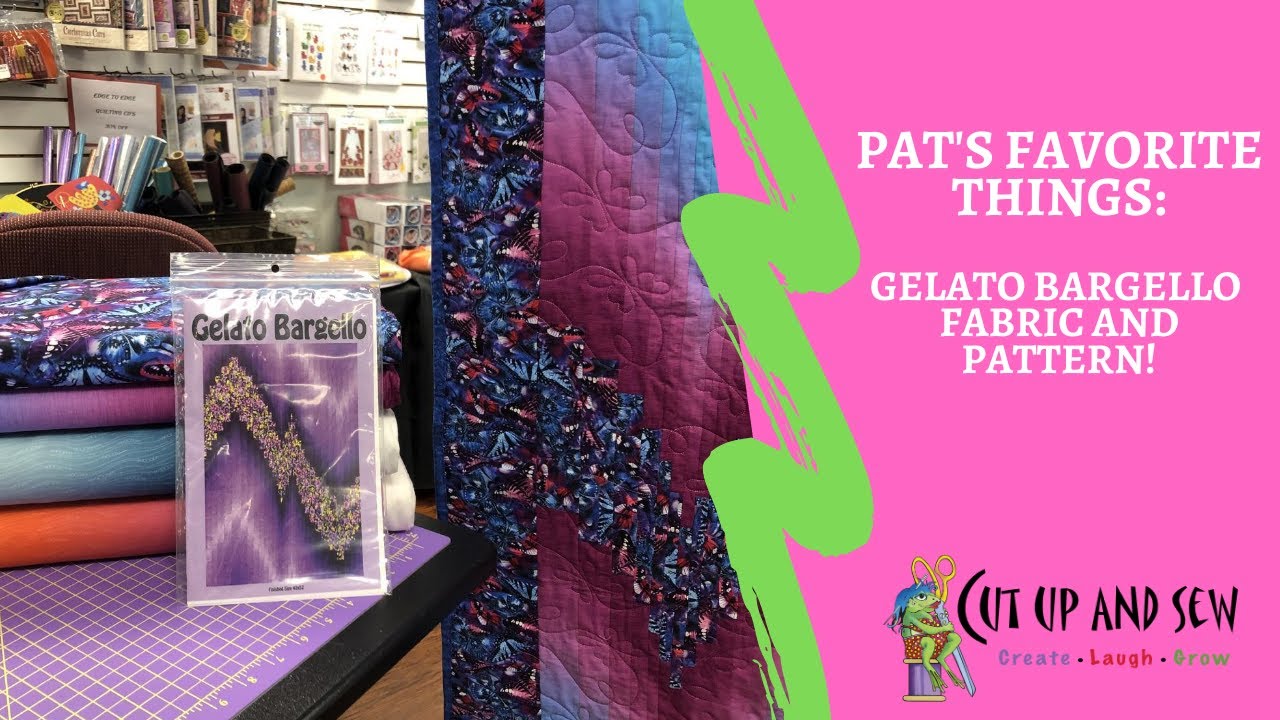 Gelato Bargello Fabric and Pattern - Pat's Favorite Things - YouTube