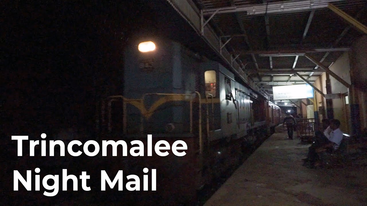 Sri Lanka Railways - Trincomalee Night Mail Train Hauled by Class M8 ...
