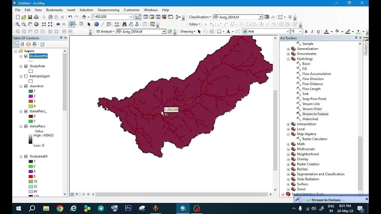Hydrological Modelling (part 1) : Delineating Basin, Snap Pour Point ...