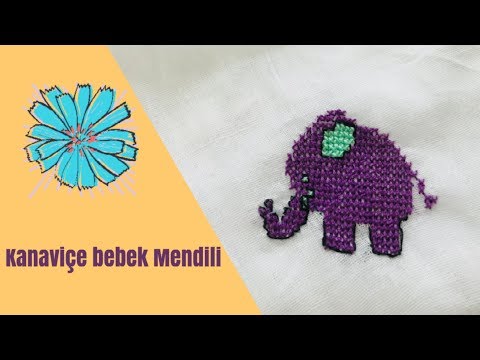 KANAVİÇE BEBEK MENDİLİ YAPIMI