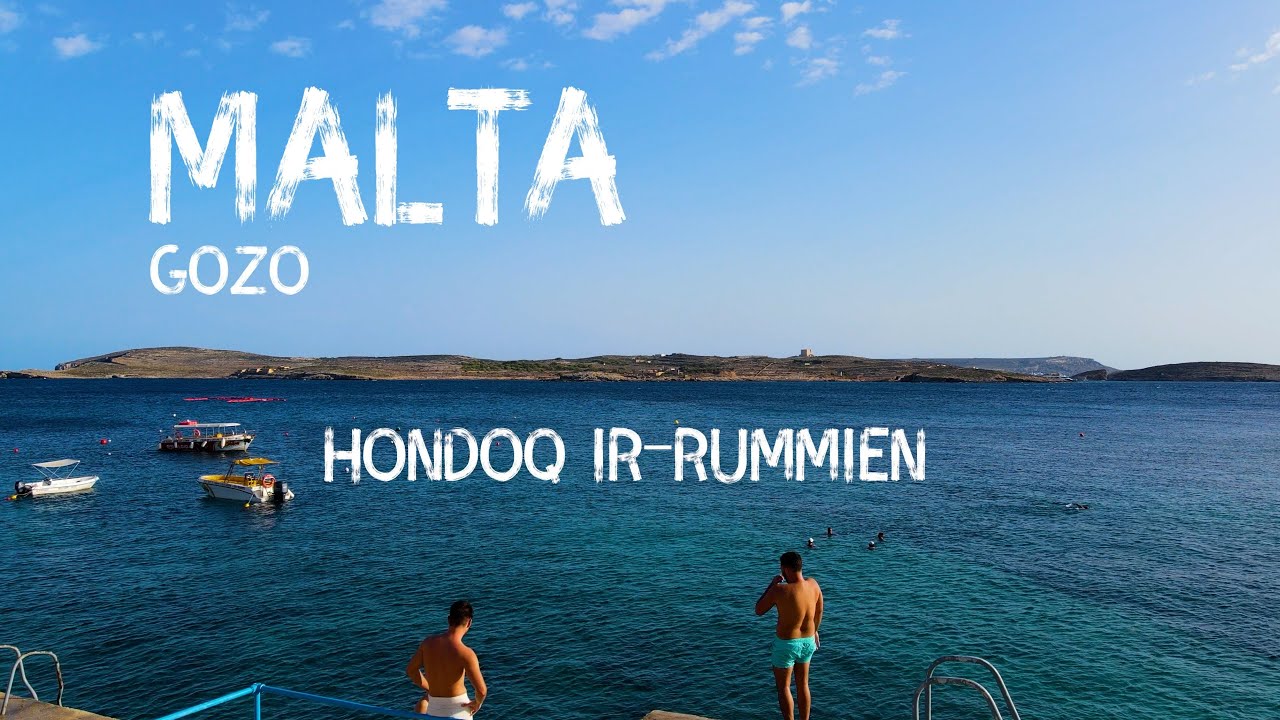 Malta VLOG 1 | GOZO - Hondoq ir-Rummien - Beach Day - YouTube