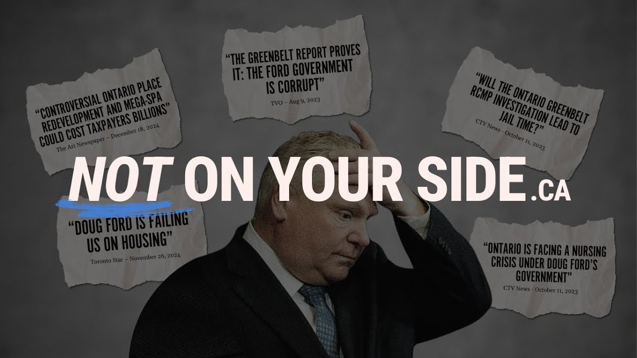 Doug Ford: Not On Your Side - YouTube