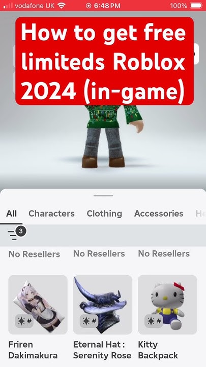 How to get free UGC in-game limiteds Roblox 2024 #roblox #ugc #money # ...