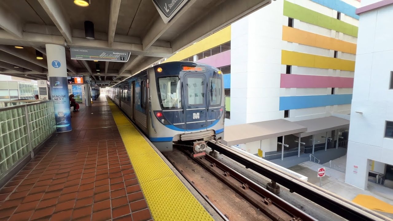 Miami, Florida - Miami Metrorail at Historic Overtown / Lyric Theatre ...