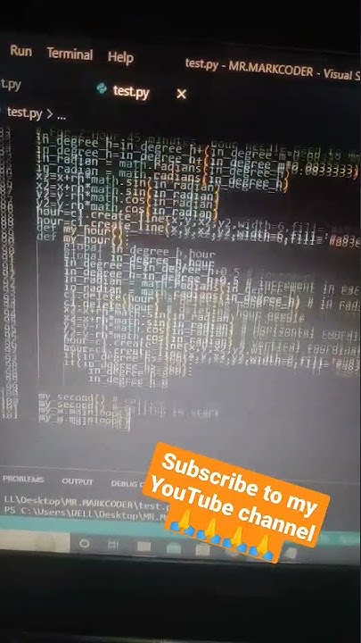 How Design Analog Clock Python Code Shorts Viral Ytshorts Trendingshorts Youtube 