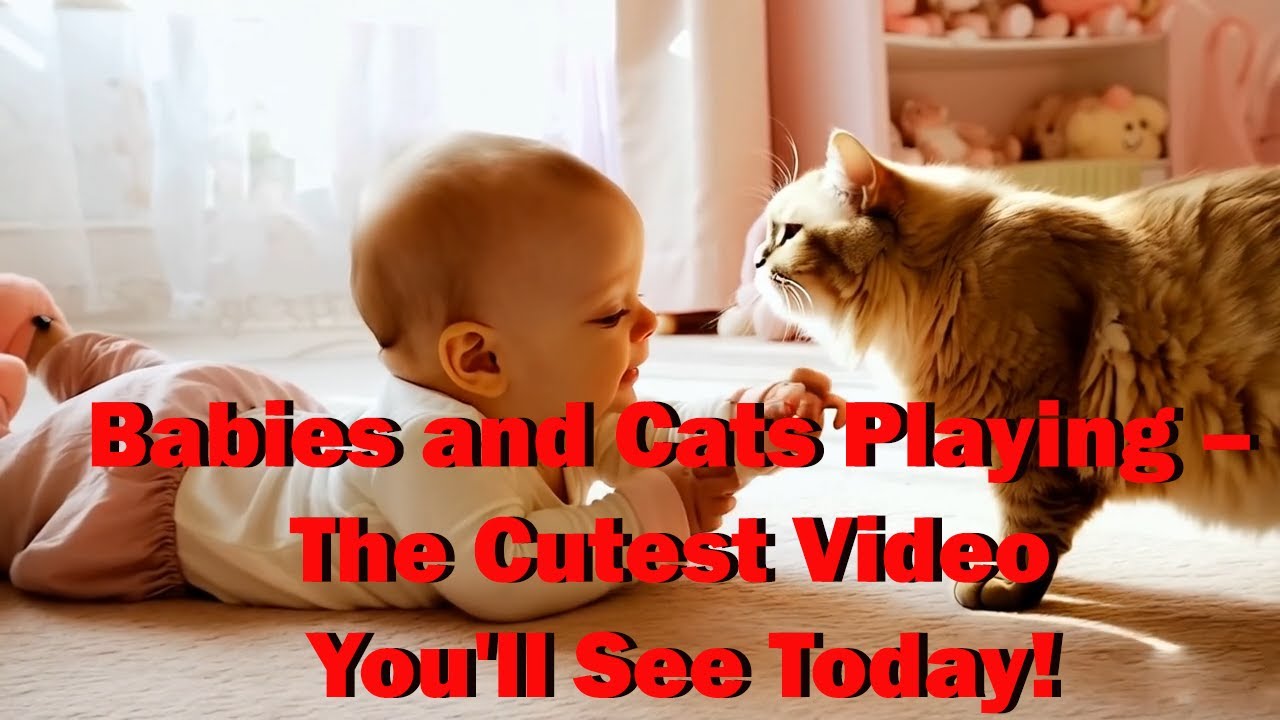 Babies and Cats Playing – The Cutest Video You'll See Today! - YouTube