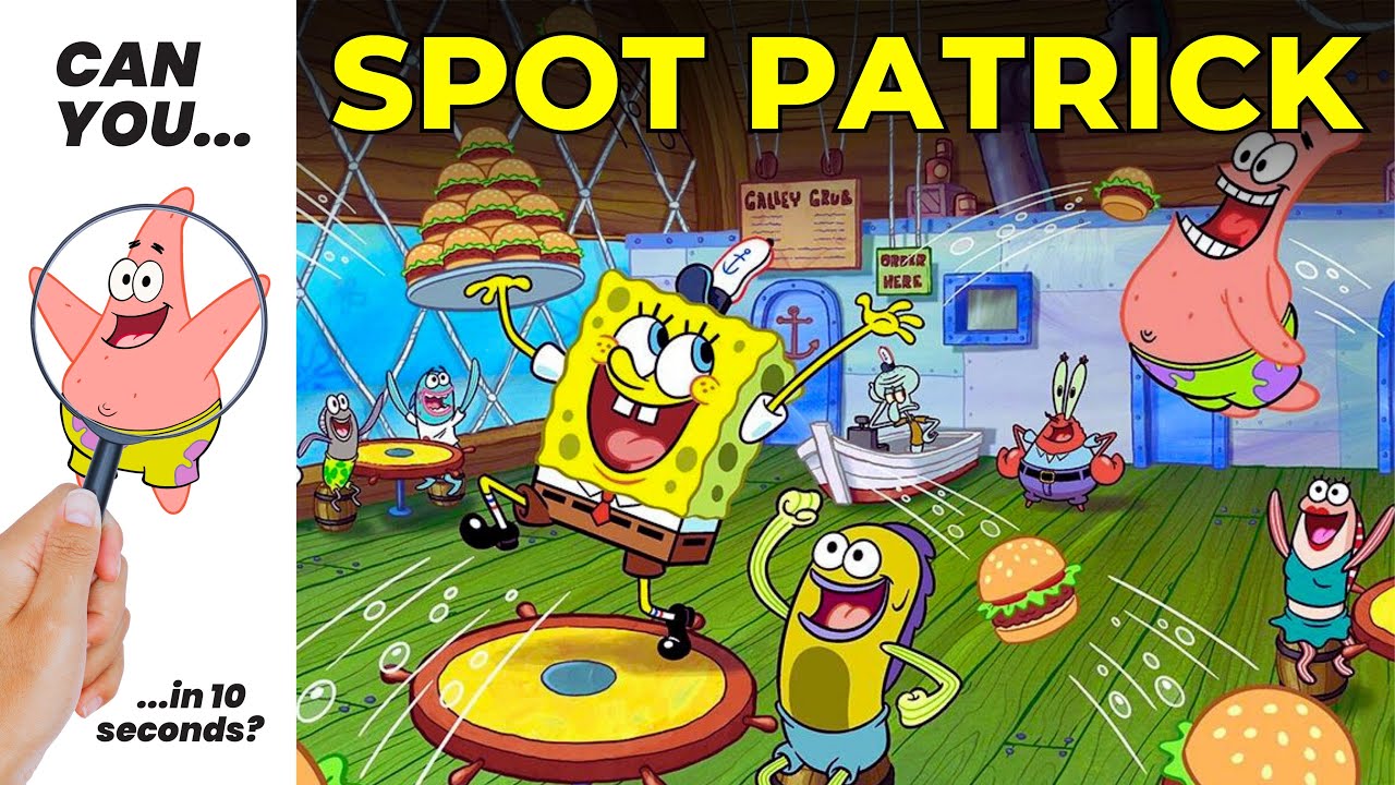 Can you spot Patrick Star? SpongeBob SquarePants Game Raps Song Remix ...