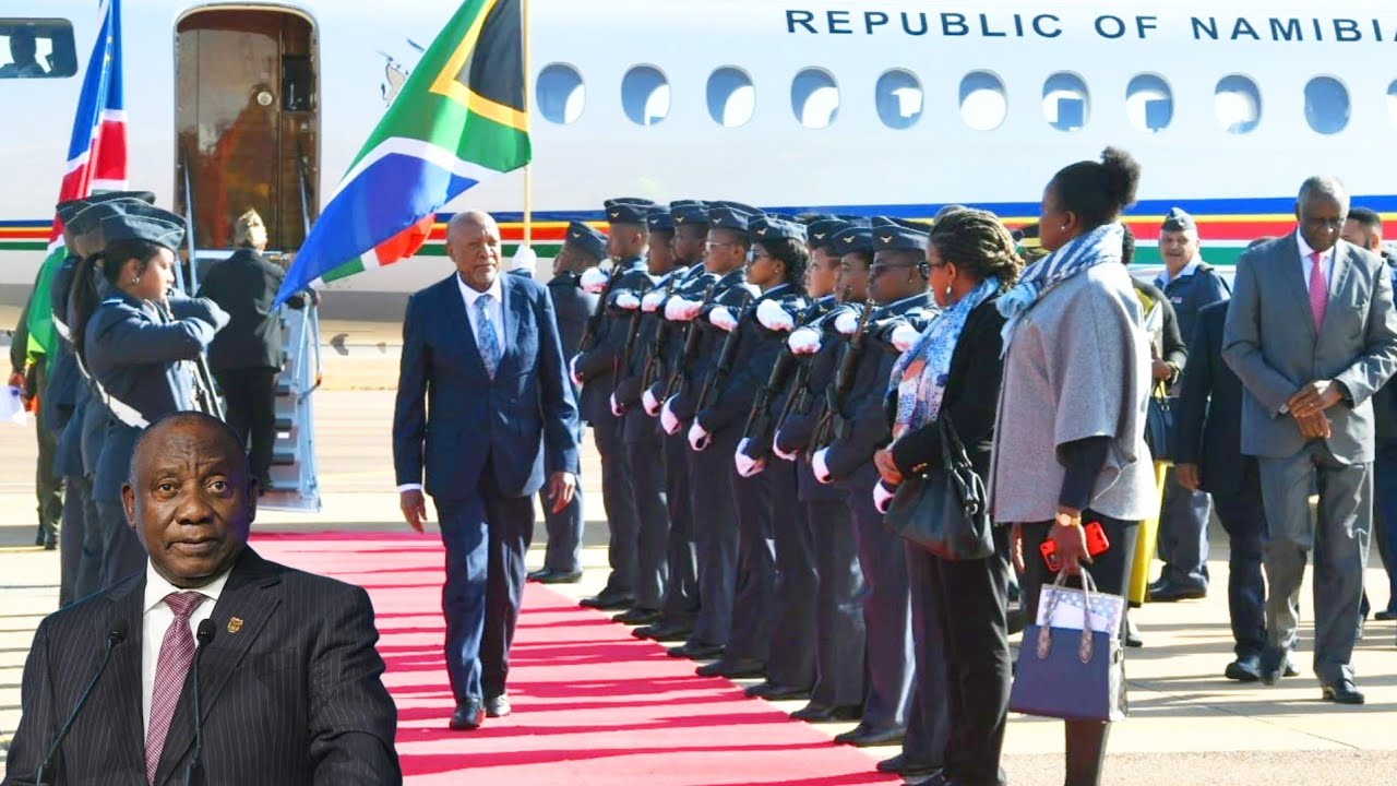 Presidential Inauguration | President of Namibia Nangolo Mbumba arrives ...
