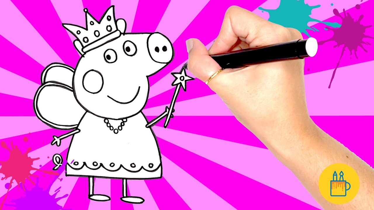 Desenhar e Colorir Peppa Pig Vestida de Fada dos Dentes 🎨🧚‍♀️🐷 - YouTube