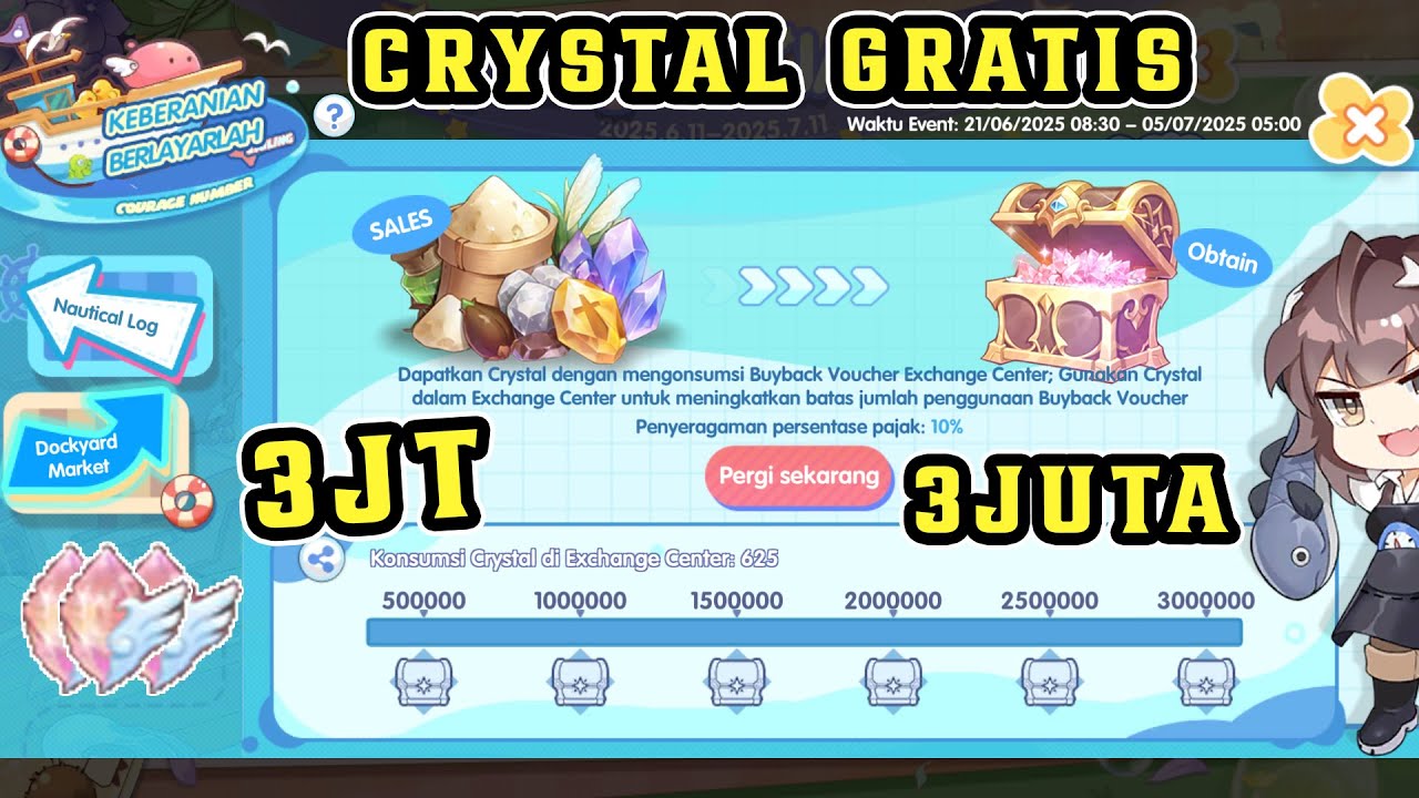 ROX TUTORIAL DAPAT 3 JUTA CRYSTAL GRATIS - YouTube