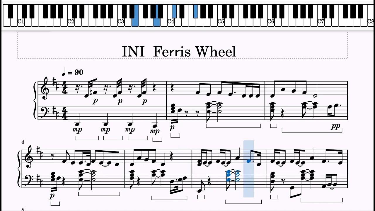 INI 【Ferris Wheel】piano cover - YouTube