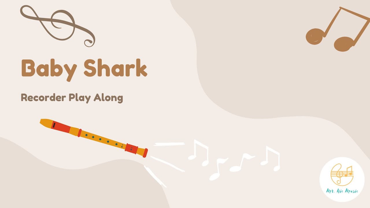 Baby Shark Recorder Play Along - YouTube