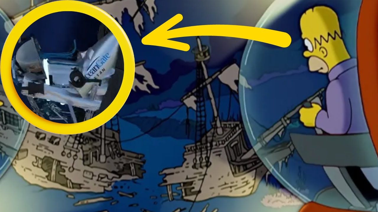 SIMPSONS PREVIU O DESAPARECIMENTO DO TITAN - IMAGENS REAIS de IMPLOSÃO ...