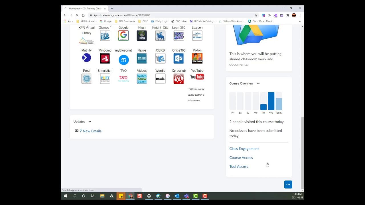 D2L - Adding Webex Integration Widget - YouTube