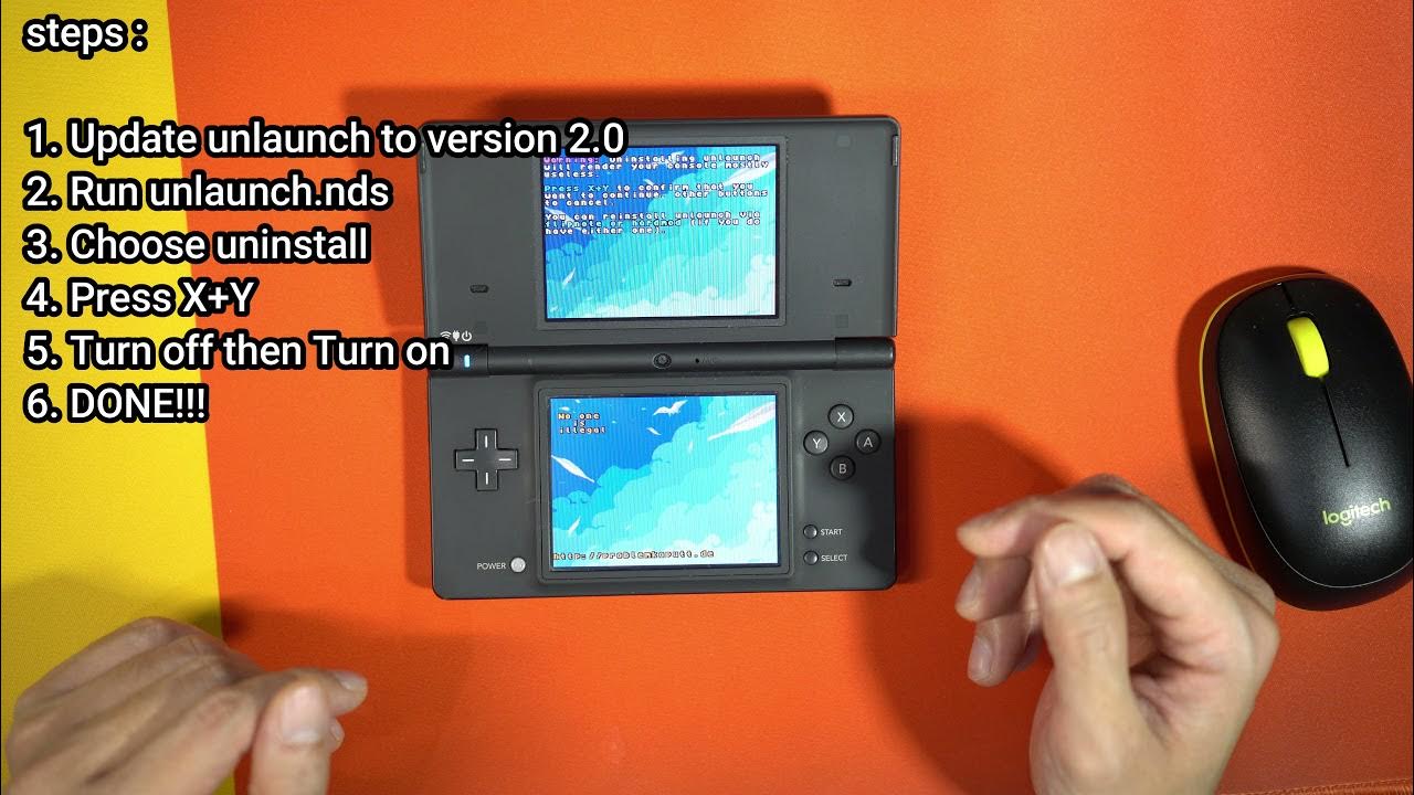 Remove Nintendo DS CFW ( Unlaunch and Twilight Menu ++ ) - YouTube