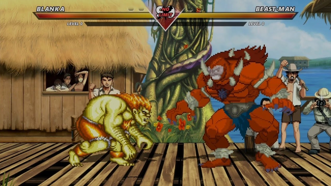 BLANKA vs BEAST MAN - Highest Level Incredible Epic Fight! - YouTube