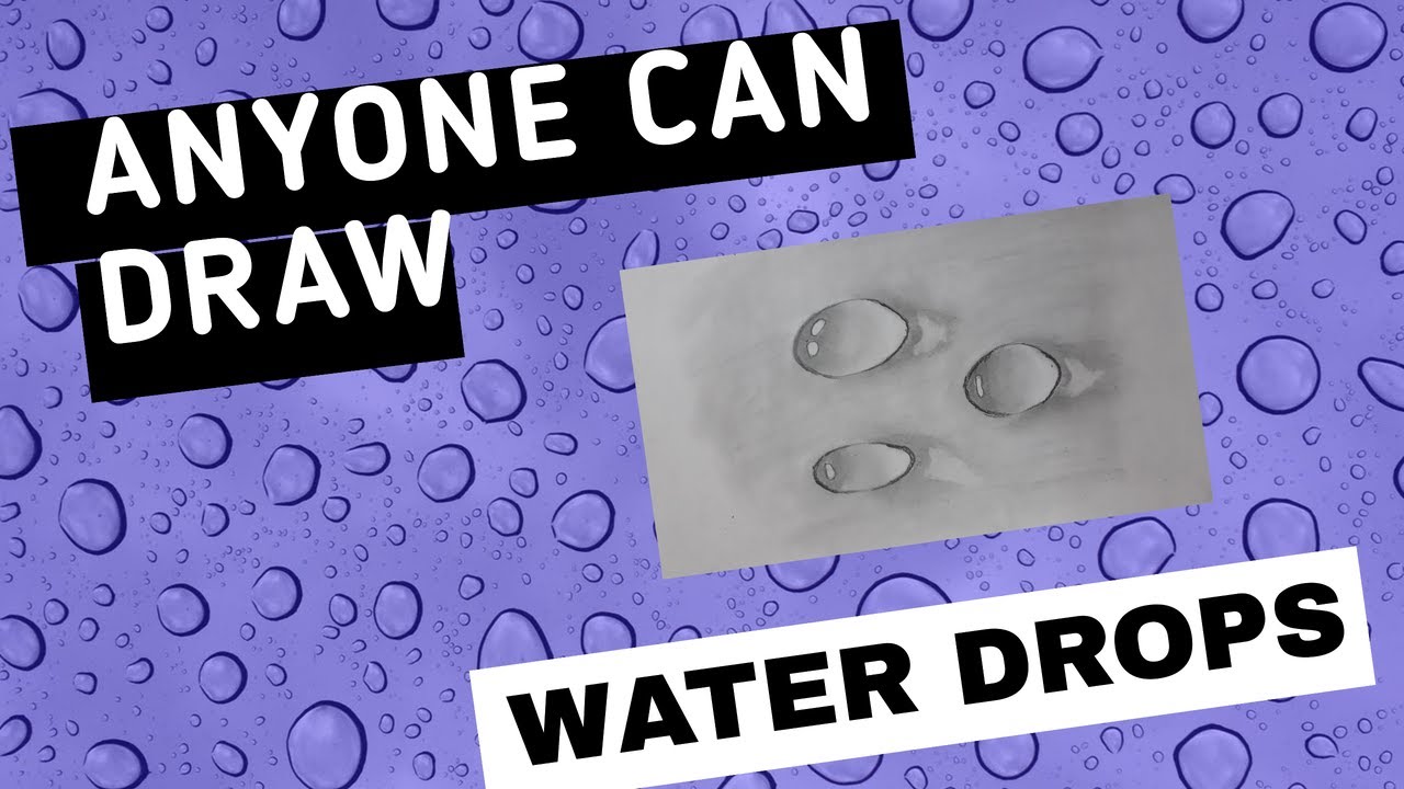 How to draw a water droplet | 3D Objects | Pencil sketching | Anyone ...