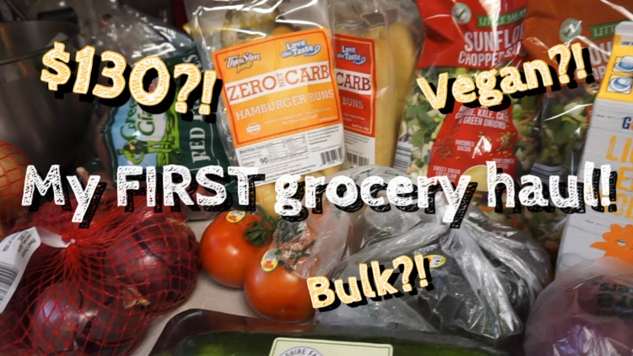My FIRST grocery haul! - YouTube