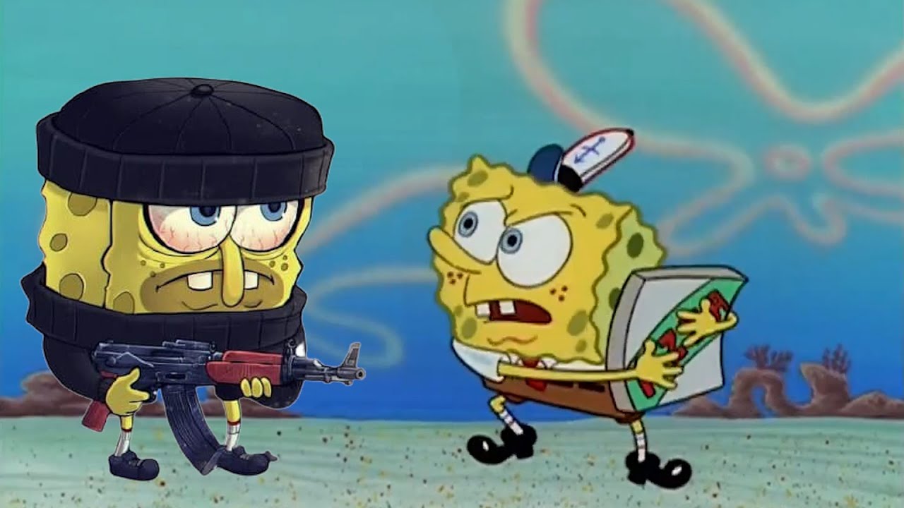 GANGSTA BOB TRYING TO GET A PIZZA FROM SPONGEBOB - YouTube