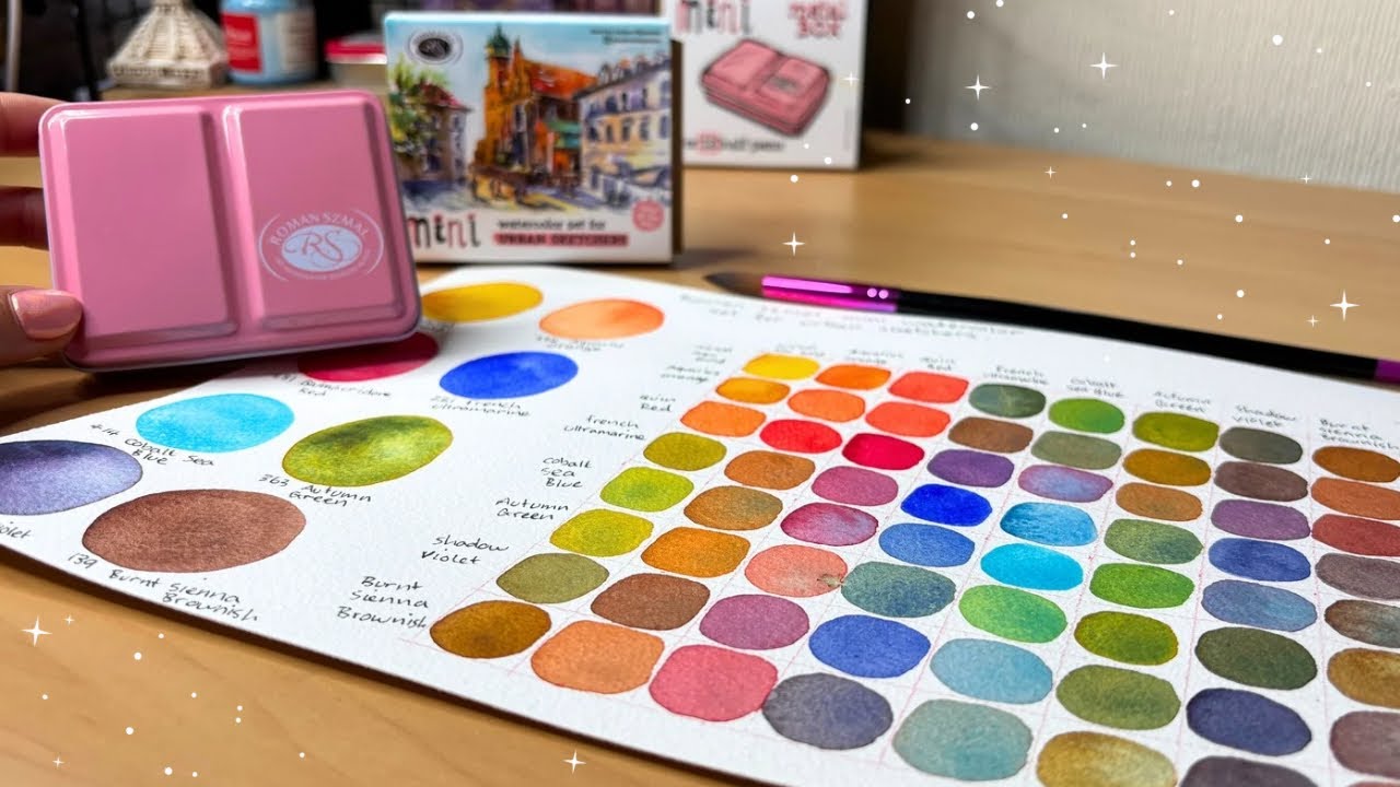 Roman Szmal's Mini Urban Sketchers Palette Creating A Mixing Chart ...