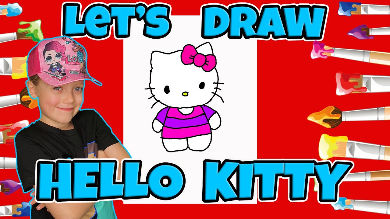How To Draw Hello Kitty - YouTube