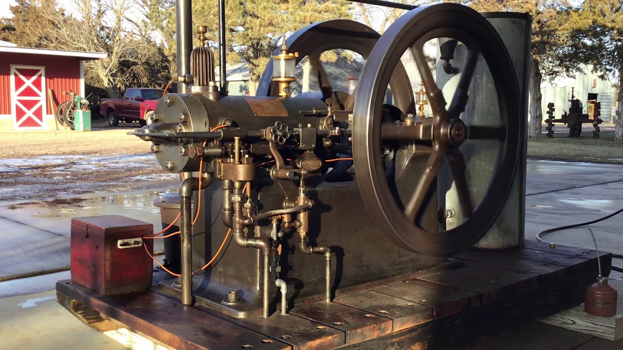 3 HP Backus Gas Engine made in Newark NJ - YouTube