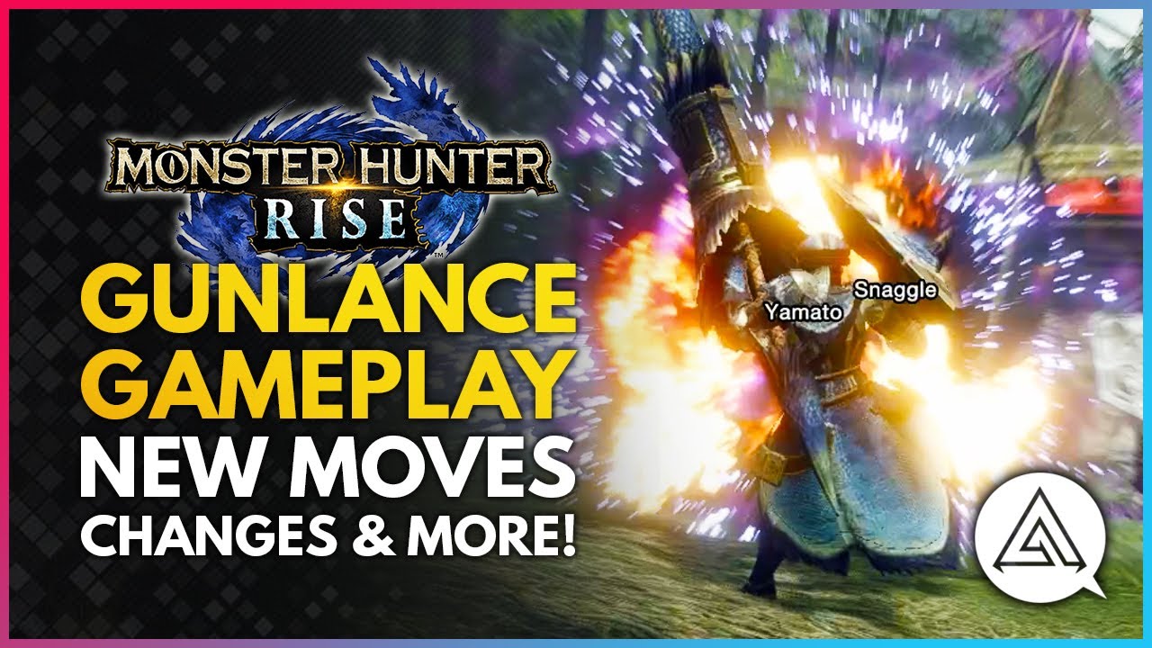 Monster Hunter Rise | New GUNLANCE Weapon Gameplay - New Moves, Changes ...