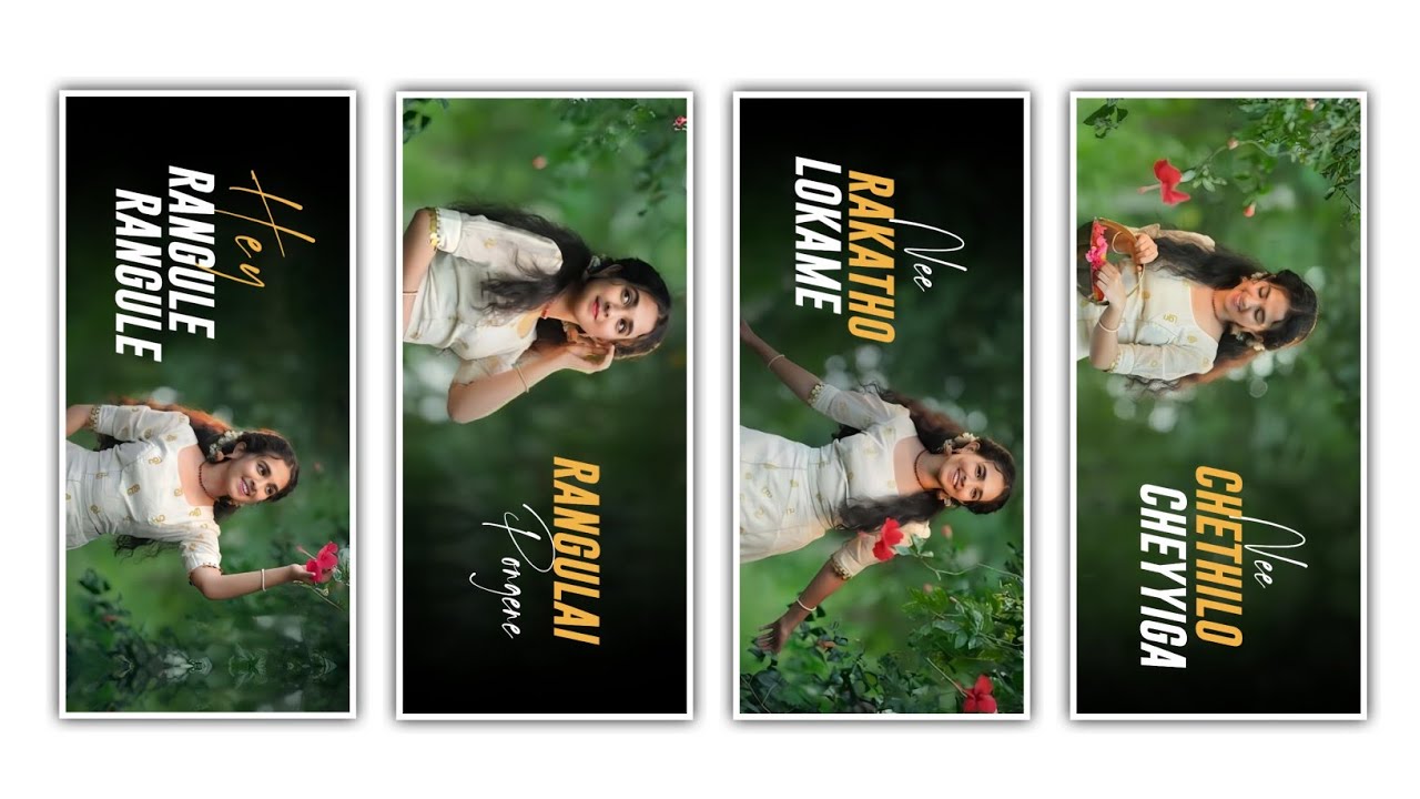 👌New Trending Hey Rangule Lyrics Video Editing In Alight Motion ...