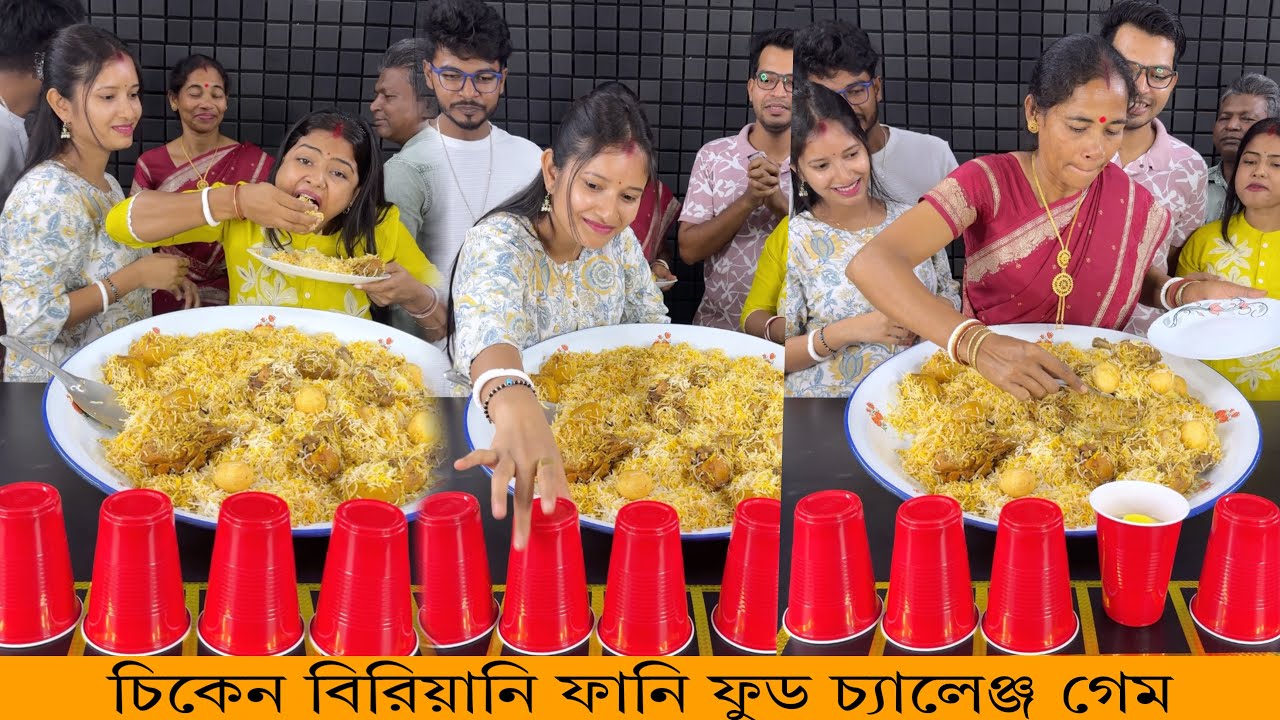 Chicken Biryani Guess The Right Cup Funny Food Game Challenge - YouTube