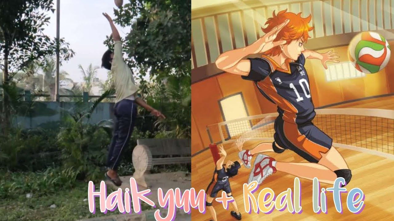 Haikyuu in real life | Haikyuu + Real life combination #Haikyuu #Anime ...